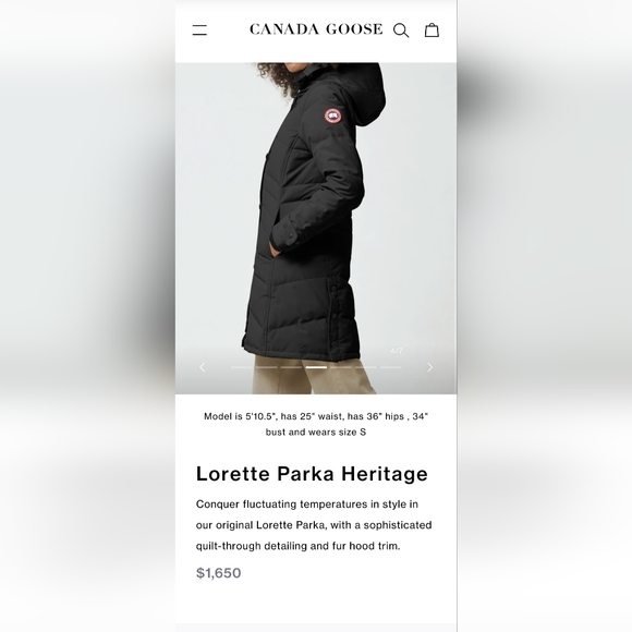 Canada Goose | Jackets & Coats | Brand New Canada Goose Lorette Parka ...